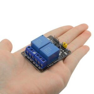 WMYCONGCONG 5 PCS 2 Channel 12V Relay Module with Optocoupler Low Level Trigger Expansion Board for Raspberry Pi Arduino Use