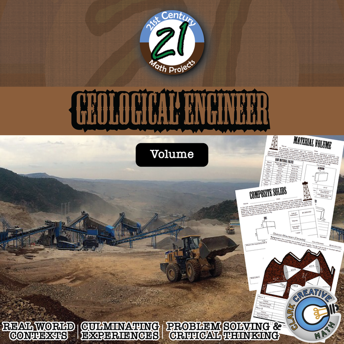 Geological Engineer -- Mining Volume - 21st Century Math Project