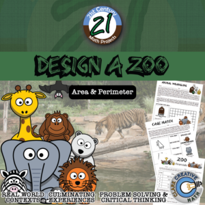 design a zoo -- area & perimeter - 21st century math project