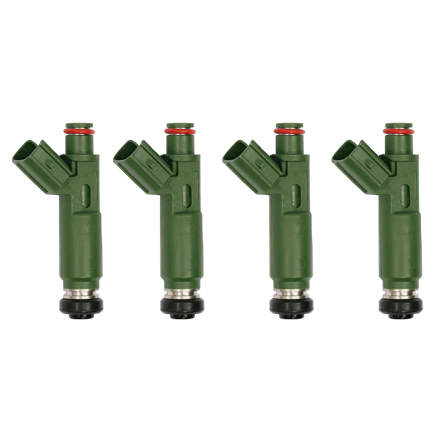 Fuel Injector 12 Holes 4Pcs | 1.8L L4 Gas DOHC | for 2000-2005 Toyota Celica MR2 Spyder 2000-2004 Corolla 03-06 Matrix, 00-02 Chevy Prizm, 03-06 Pontiac Vibe | Replace# 23250-0D040, 23250-22040