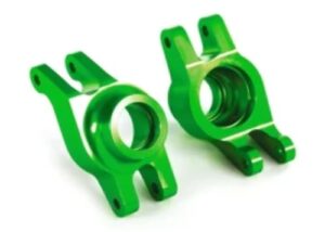 traxxas 8952g carriers, stub axle (green-anodized 6061-t6 aluminum) (rear) (2)