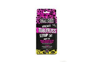 muc-off ultimate tubeless setup kit, road/gravel/cx 44mm - tubeless conversion kit for bikes - includes tubeless tire sealant and tubeless valve stems