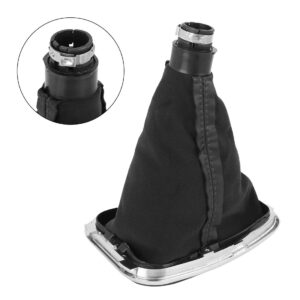 X AUTOHAUX Car 5 Speed Gear Shift Stick Knob Boot Cover Black for VW Golf Bora Jetta