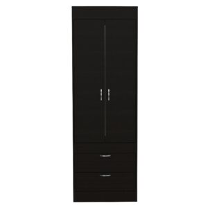 TUHOME Lisboa 2 Drawer 2 Door ARMOIRE Espresso