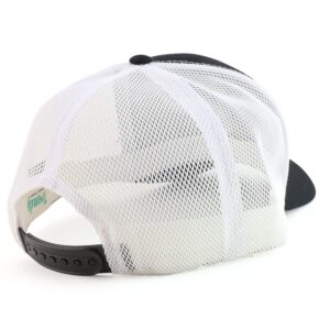 Trendy Apparel Shop Oversize XXL Structured Trucker Mesh Baseball Cap - Black White - 2XL