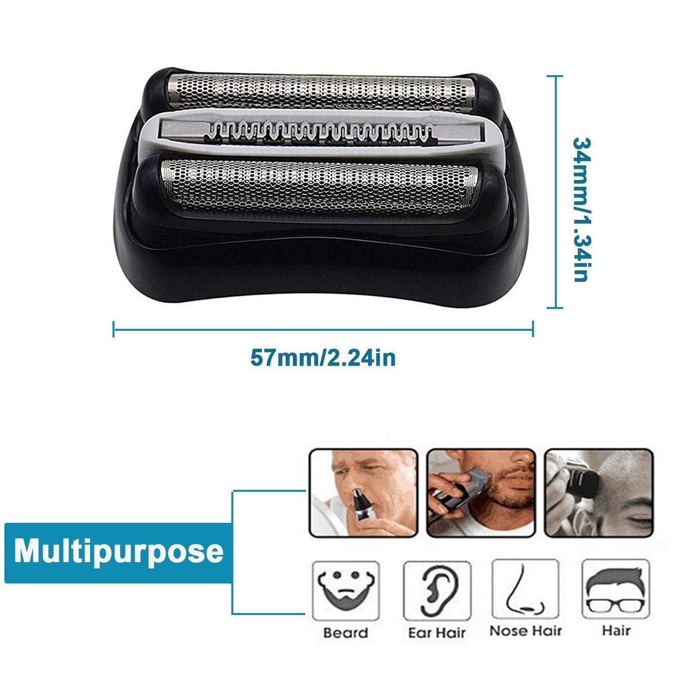 2023 Original Craftwork Replacement Shaver Foil&Cutter Set for Br aun Series 3 32B 320S-4 330S-4 340S-4 350CC-4