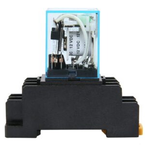 Gump's grocery 12V DC Coil Power Relay LY2NJ DPDT 8 Pin HH62P JQX-13F with Socket Base