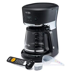 mr. coffee easy measure 12-cup programmable coffee maker, black