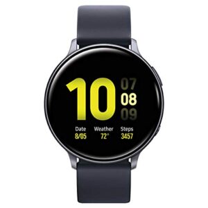 samsung galaxy watch active2 bluetooth smartwatch, aluminum, 44mm, black (sm-r820nzkcxar) (renewed)