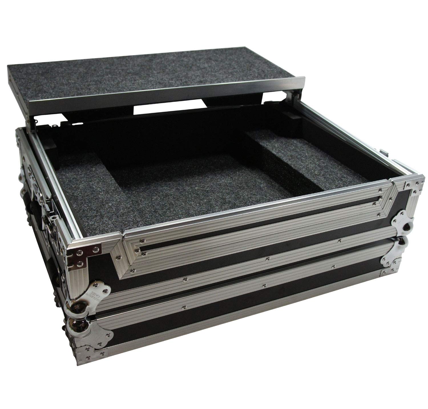 Harmony Audio HCXDJRRLT Flight Angle Glide Laptop Stand DJ 1U Rack Case Compatible with Pioneer XDJ-RR