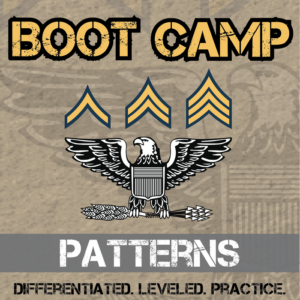 patterns boot camp -- differentiated practice assignments