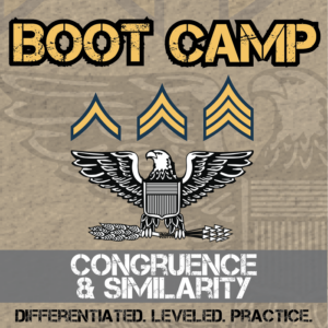 congruence & similarity boot camp -- differentiated practice assignments