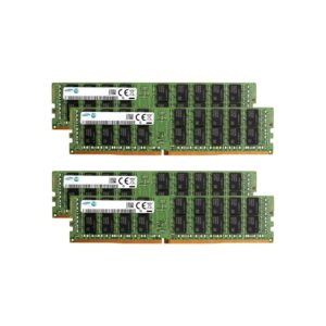 samsung memory bundle with 128gb (4 x 32gb) ddr4 pc4-21300 2666mhz rdimm (4 x m393a4k40cb2-ctd) registered server memory