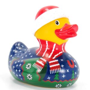 christmas jumper (bad holiday sweater) by bud duck | bath toy, collectable, elegant packaging | child safe