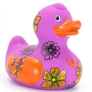 friendship (bff) rubber duck by bud ducks | elegant gift ready packaging - "best friends come in all shapes and sizes" | child safe | collectable