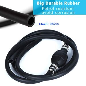 Newest High Flow Siphon Pump, Gasoline Oil Water Fuel Diesel Transfer Siphon Pump, Siphon Hand Fuel Pump Portable Manual Car Liquids Gas Transfer PumpSiphon Hose, Siphoning Kit, 2M Durable Syphon Hose