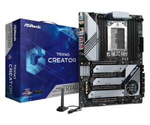 asrock mb trx40 creator amd ryzen threadripper strx4 trx40 max256gb dr4 atx