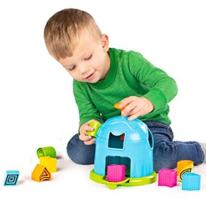 Fat Brain Toys Shape Factory - Tactile Shape-Sorting Puzzle Toy for Preschoolers