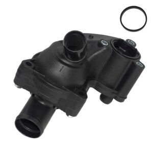 2L2Z8592AA Coolant Thermostat Housing Assembly for Ford Explorer Sport Trac Mercury Mountaineer 4.0L 2002-2010 Part# 2L2Z8592BA with Gasket and Sensor