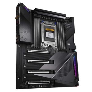 GIGABYTE TRX40 AORUS Xtreme (sTRX/AMD/TRX40/Fins-Array Heatsink/16+3 Phases Infineon Digital VRM/Gen 4 AIC with 4 X M.2 NVMe/Intel WiFi 6/Intel Dual 10GbE LAN/XL-ATX/Motherboard)