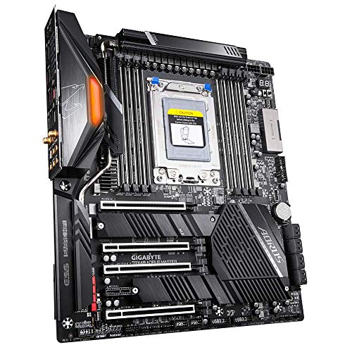 GIGABYTE TRX40 AORUS Master (sTRX AMD TRX40/Fins-Array Heatsink/16+3 Phases Infineon Digital VRM/3x PCIe 4.0x4 M.2/Intel WiFi 6/5GbE+1GbE LAN/E-ATX/AMD Motherboard)