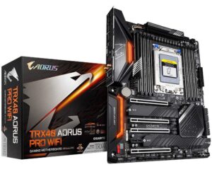 gigabyte trx40 aorus pro wifi (strx/amd/trx40/fins-array heatsink/12+2 phases infineon digital vrm/3x pcie 4.0x4 m.2/intel wifi 6/intel gbe lan/atx/motherboard)