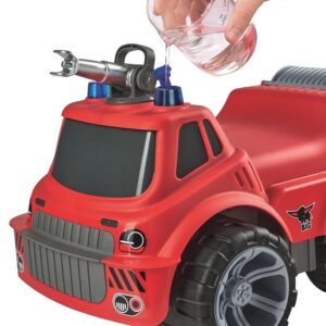 VARUN Big Spielwarenfabrik 800055815 Big Power-Worker Maxi Fire Truck Toy Car with Water Sprayer Tyres Soft Material Red for Children from 2 Years