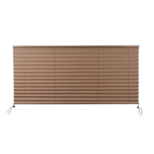 camper comfort cappuccino rv pleated shades | camper blinds | rv privacy blinds | rv solar shade| motor-coach shade (50" x 24")