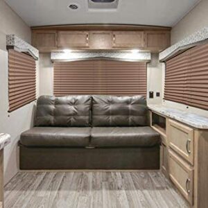 Camper Comfort Cappuccino RV Pleated Shades | Camper Blinds | RV Privacy Blinds | RV Solar Shade| Motor-Coach Shade (50" X 24")