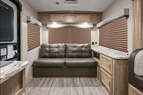 Camper Comfort Cappuccino RV Pleated Shades | Camper Blinds | RV Privacy Blinds | RV Solar Shade| Motor-Coach Shade (50" X 24")