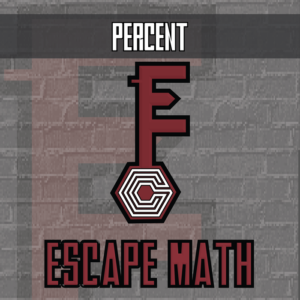 escape math - percent (ben franklin theme) -- escape the room style activity