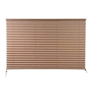 camper comfort 50" x 32" cappuccino rv pleated shade | camper blinds | rv privacy blinds | rv solar shade| motor-coach shades