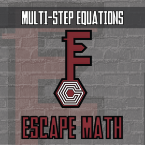 escape math - multi-step equations (gettysburg theme) - escape room activity