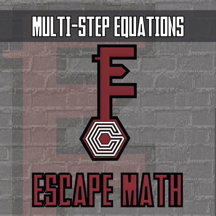 Escape Math - Multi-Step Equations (Gettysburg Theme) - Escape Room Activity