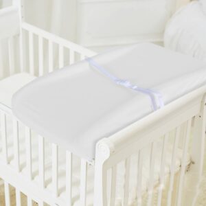 Cotton Changing Pad Cover White 2 Pack for Boys Girls, Changing Table Pad Cover Unisex Cradle Sheet Soft and Breathable 16" x 32" for Standard Baby Changing Pads, White