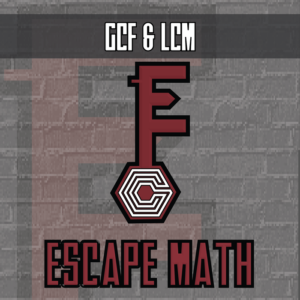 escape math - greatest common factor and least common multiple (primate theme) - escape the room style class activity