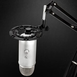 Blue Yeti Shock Mount, Alloy Shockmount Reduces Vibration Noise Matching Mic Boom Arm, Compatible for Blue Yeti and Yeti Pro Microphone by YOUSHARES