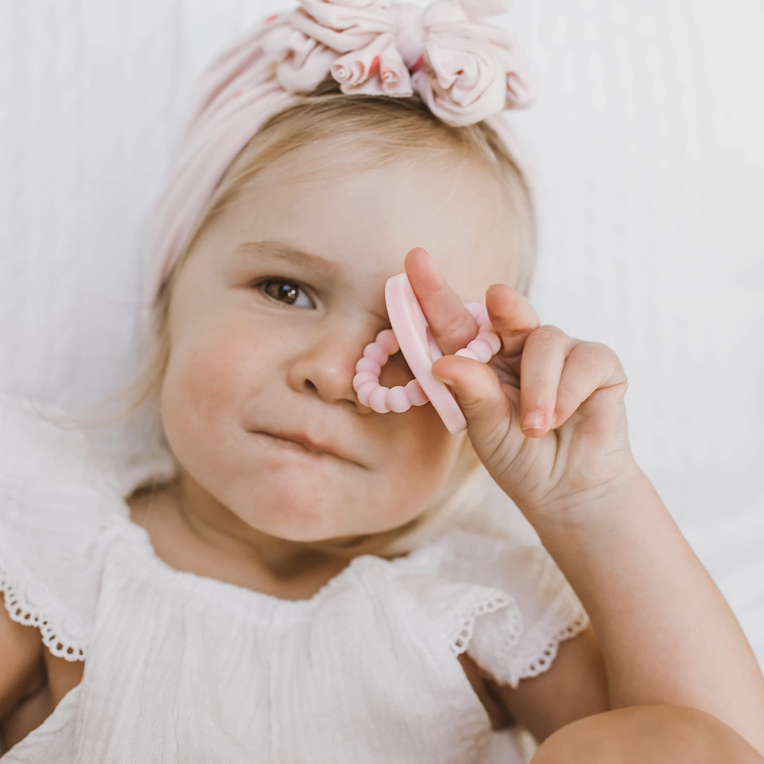 Ryan and Rose Cutie Bit Teether (Pink)