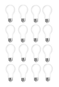 ge refresh 60-watt eq a19 daylight dimmable led light bulb (16-pack)