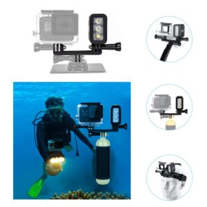 HONGDAK Waterproof Dive Light for GoPro Underwater 147ft(45m) Photography Accessories for GoPro Hero 12 11Mini 11 10 9 8 7 6 5 4 3 DJI OSMO Action