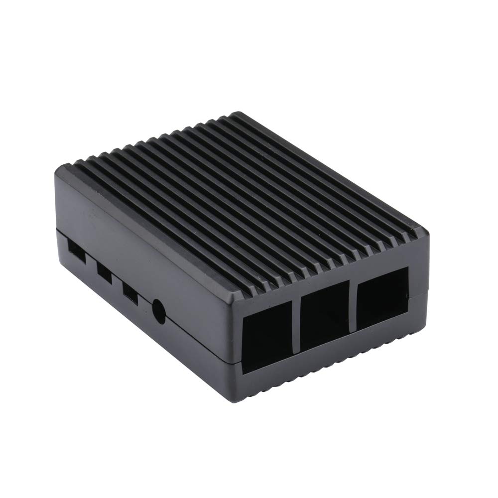 Raspberry Pi 4 Aluminum Case RPI 4B Shell Metal Box Black Enclosure for RPI 4 Model B Only (Black)