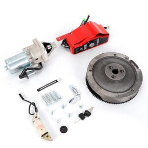 tfcfl electric start kit flywheel starter motor for hoonndddaa gx390 13hp 11hp