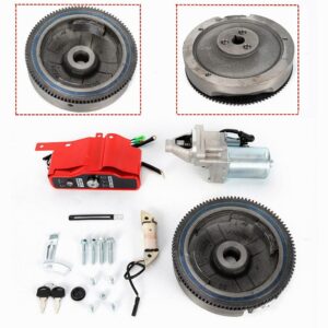 TFCFL Electric Start Kit Flywheel Starter Motor For Hoonndddaa GX390 13HP 11HP