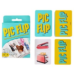 mattel games pic flip card game for 7 year olds and up gkd70