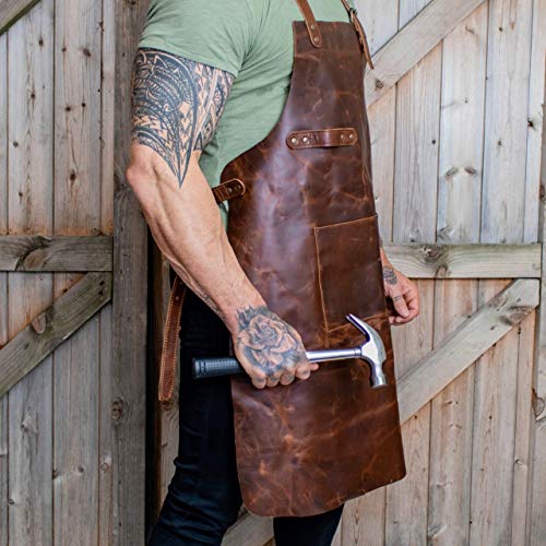 Legend Forge Leather Work Apron (Brown)