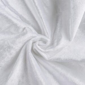 Tableclothsfactory 60 x 102 Inch White Rectangle Tablecloth - Premium Velvet Table Cloth for Wedding, Party, Banquet, and Events