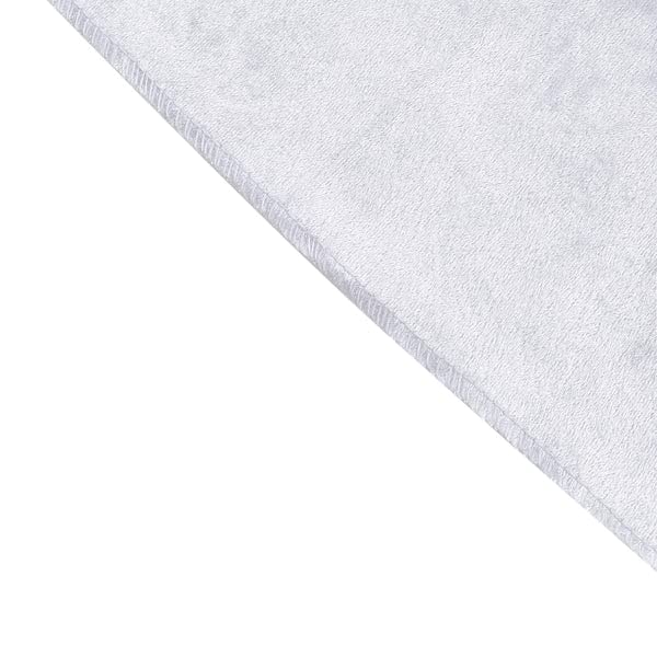 Tableclothsfactory 60 x 102 Inch White Rectangle Tablecloth - Premium Velvet Table Cloth for Wedding, Party, Banquet, and Events