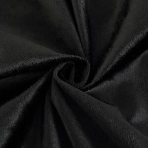 Tableclothsfactory 72"x 72" Black Premium Velvet Square Table Overlay Square Tablecloth Cover for Wedding Party Event Banquet