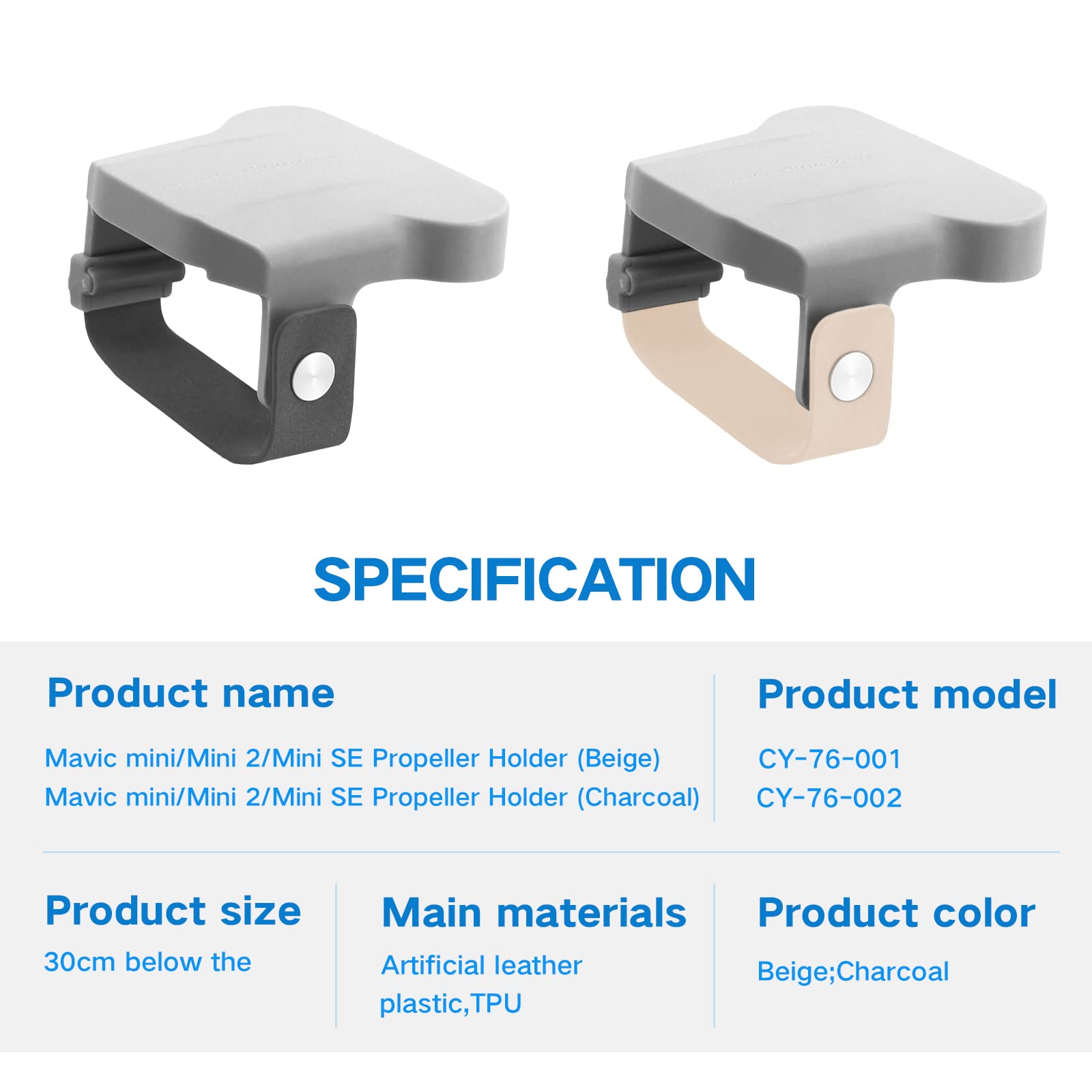 Original Mavic Mini 2 Propeller Holder for DJI Mavic Mini/Mini 2/ Mini SE Drone Accessories (Beige)(Doesn't fit When Putting into case)