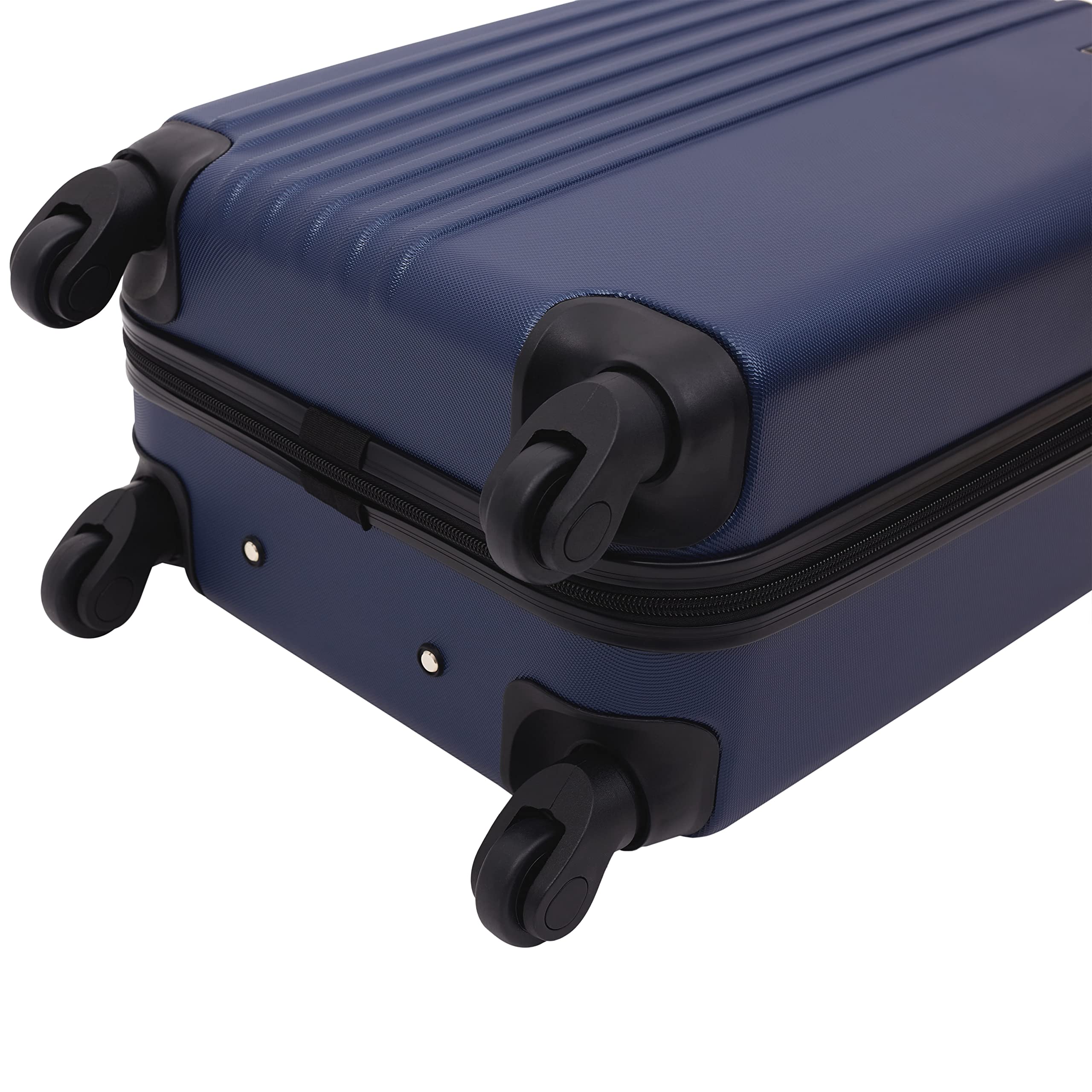 Travelers Club Cosmo Hardside Spinner Luggage, Navy Blue, Carry-On 20-Inch